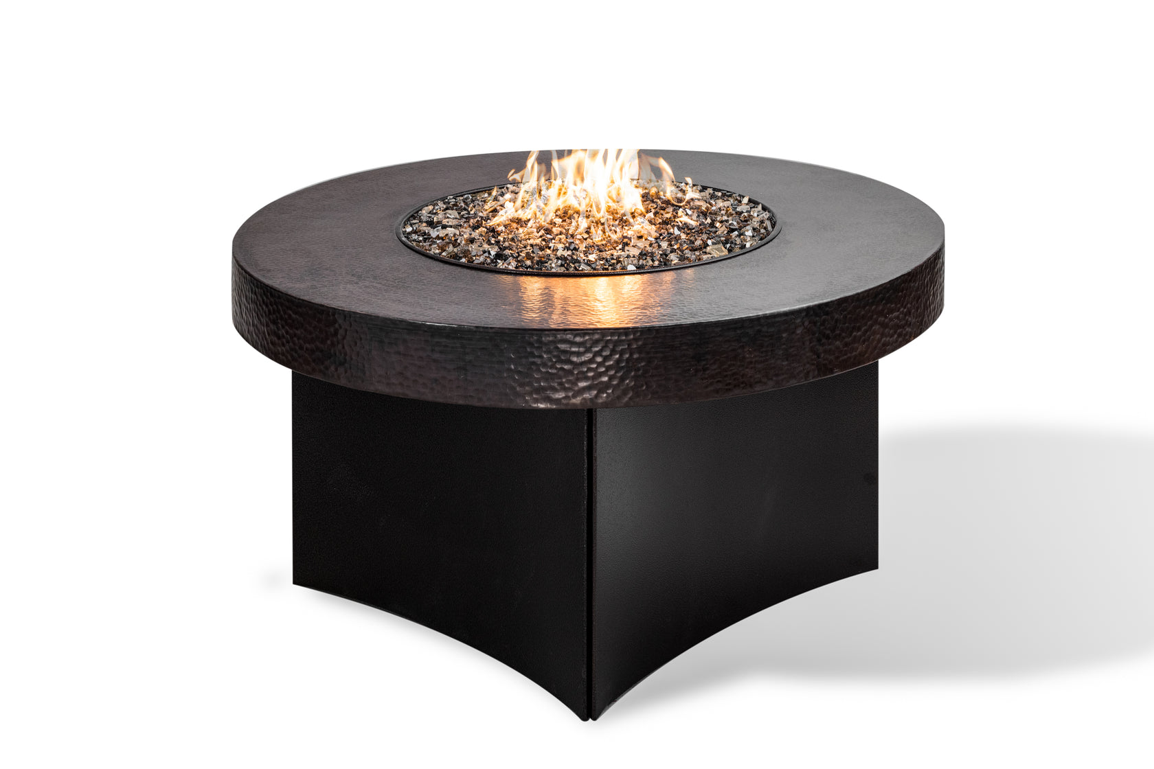 Oriflamme Mini 34'' Hammered Copper Fire Pit Table – All Backyard Fun