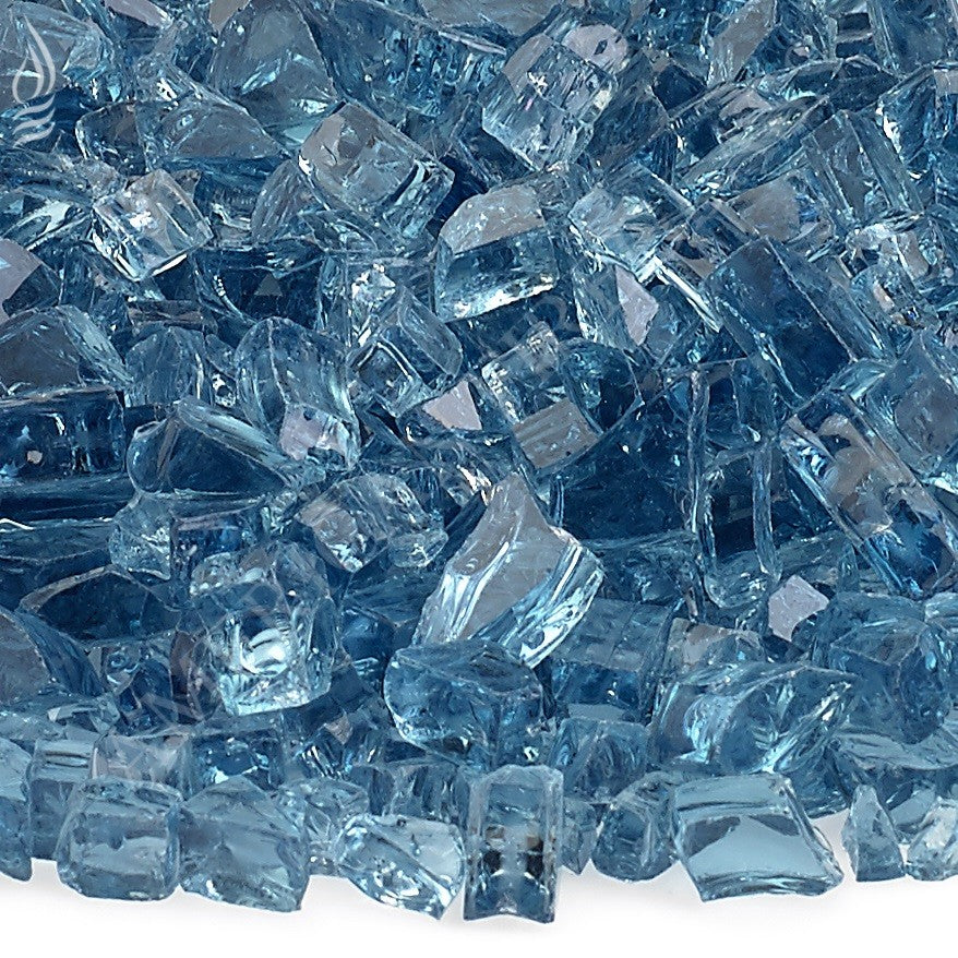 Fireplace Glass - Arctic Blue 1/4 Inch - 1 lb. – All Backyard Fun
